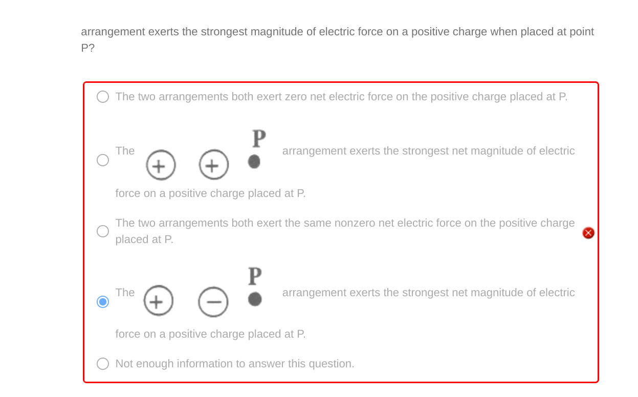 Solved Given above are arrangements of two electric charges | Chegg.com