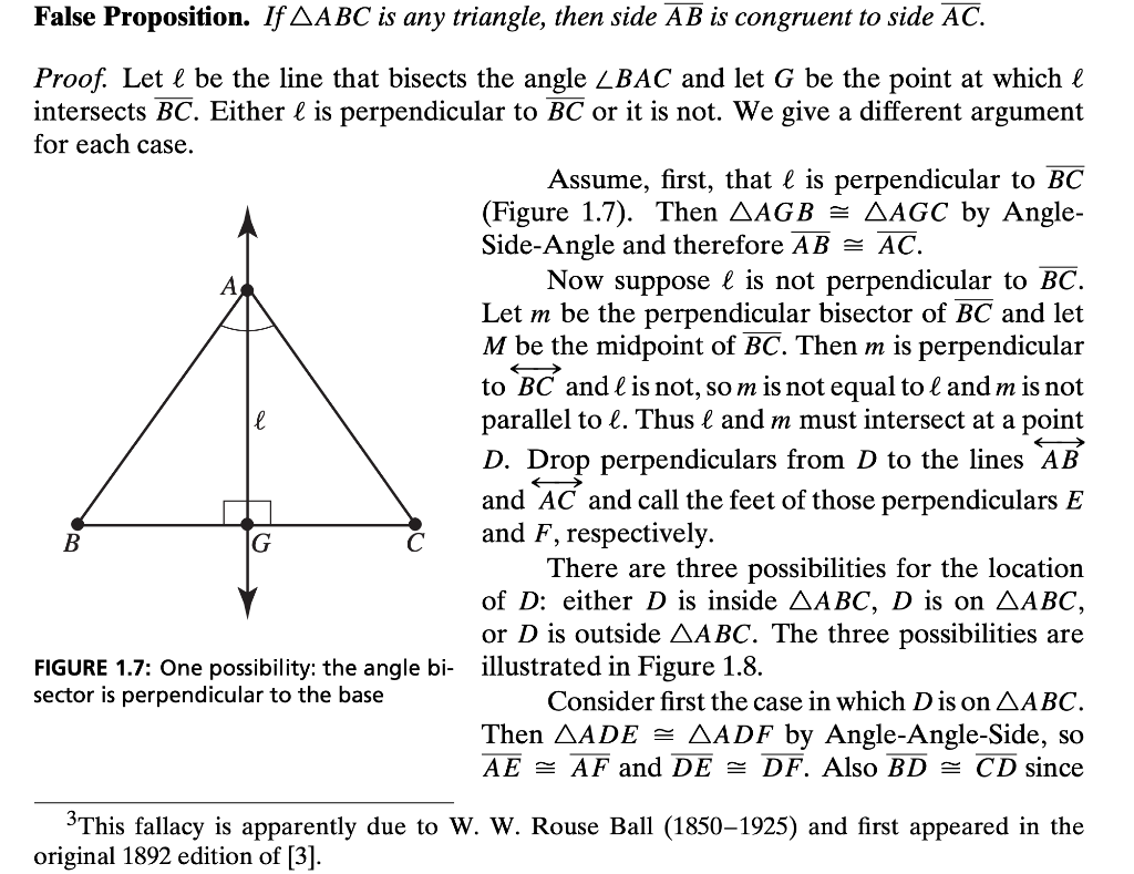 Solved False Proposition. If AABC is any triangle, then side | Chegg.com