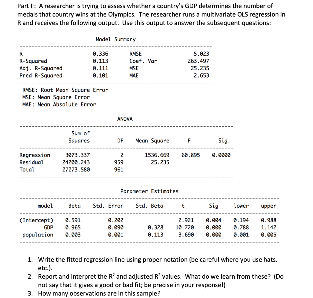 Solved Part II: A researcher is trying to assess whether a | Chegg.com