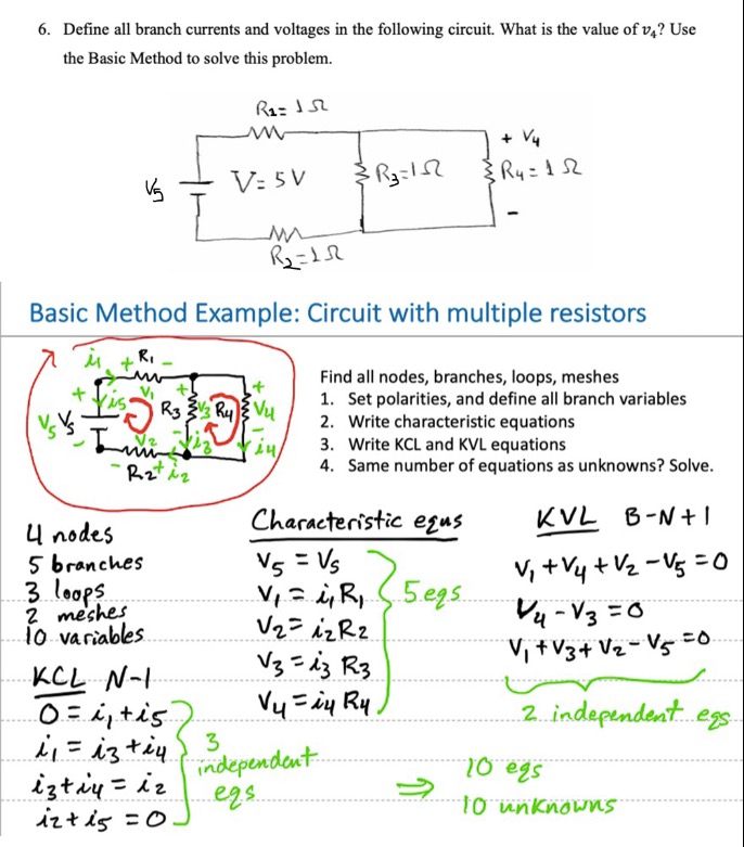 Solved What is value of V4? using only the KCL and KVL | Chegg.com