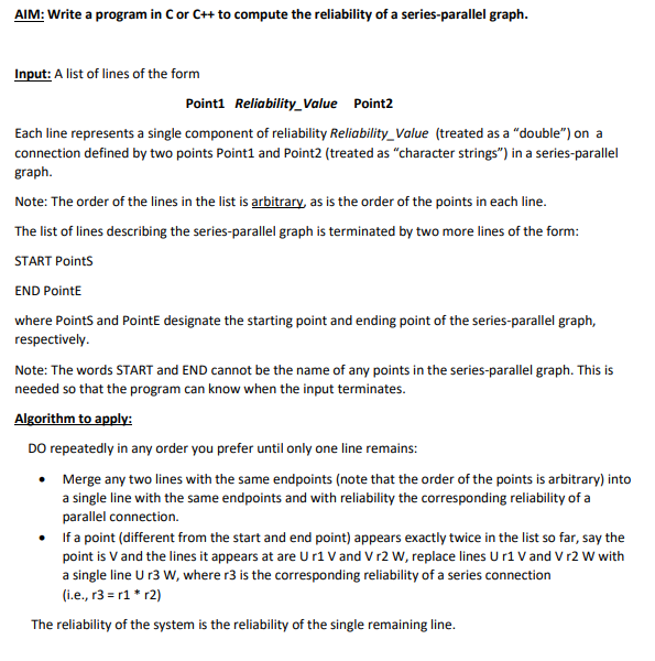 Solved AIM: Write a program in C ﻿or C++ ﻿to compute the | Chegg.com