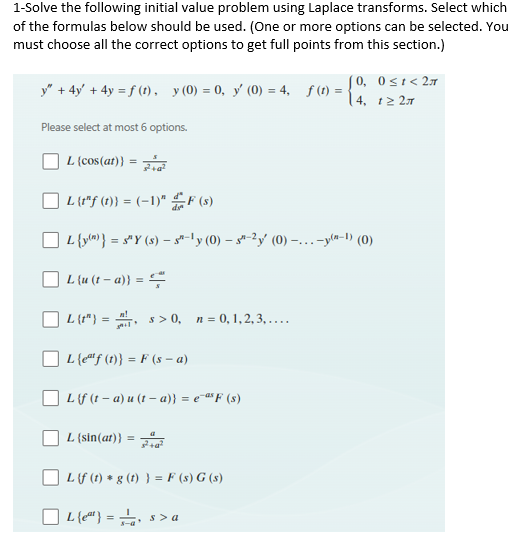 Solved 1-Solve the following initial value problem using | Chegg.com