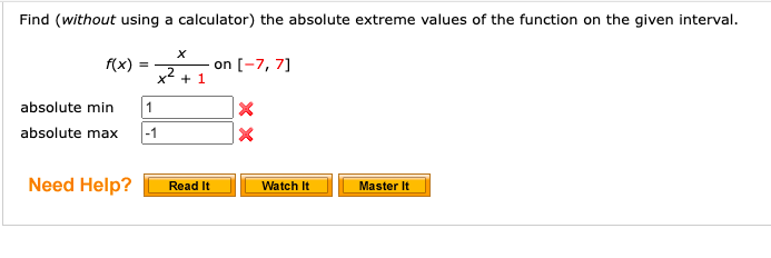 Solved Find (without using a calculator) the absolute | Chegg.com