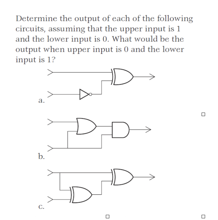 Solved Determine The Output Of Each Of The Following
