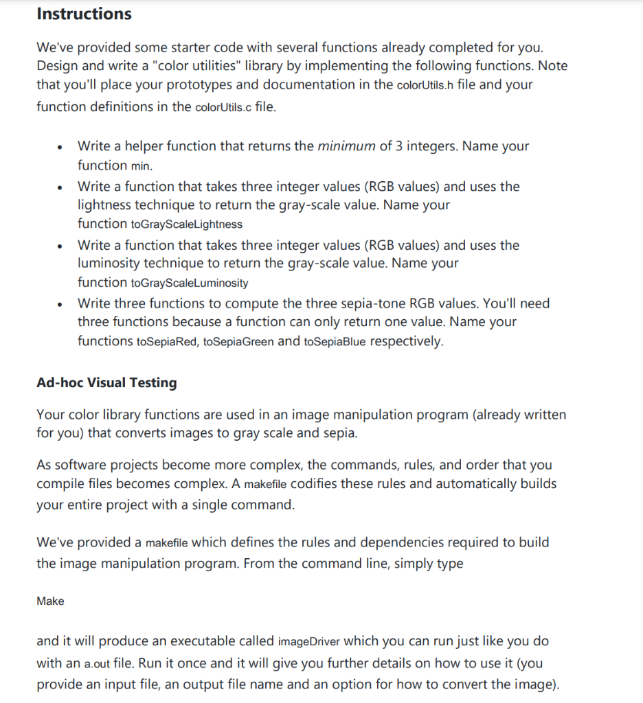 Solved We have already written a substantial program that | Chegg.com