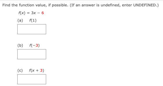 Solved Find the function value, if possible. (If an answer | Chegg.com