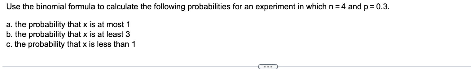 Solved Use the binomial formula to calculate the following | Chegg.com