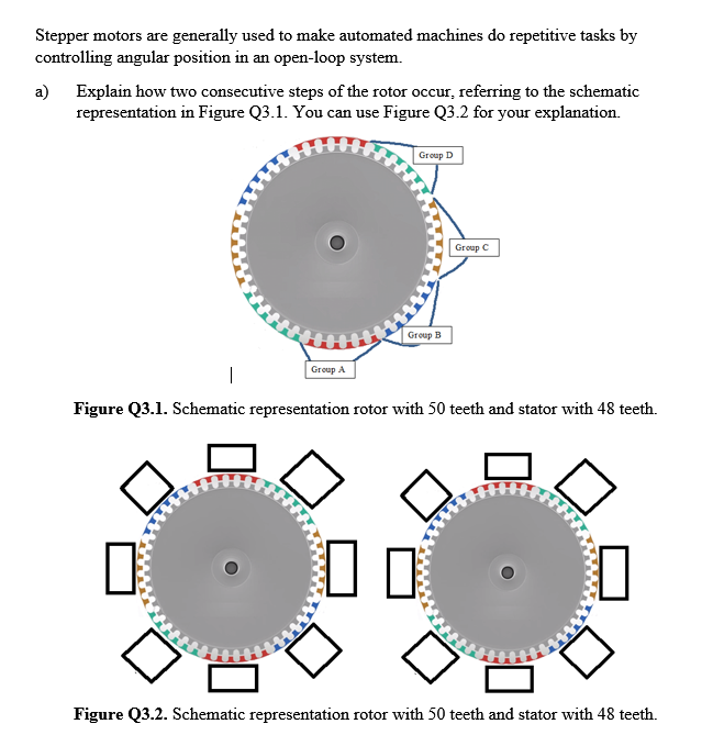 Solved Stepper motors are generally used to make automated | Chegg.com