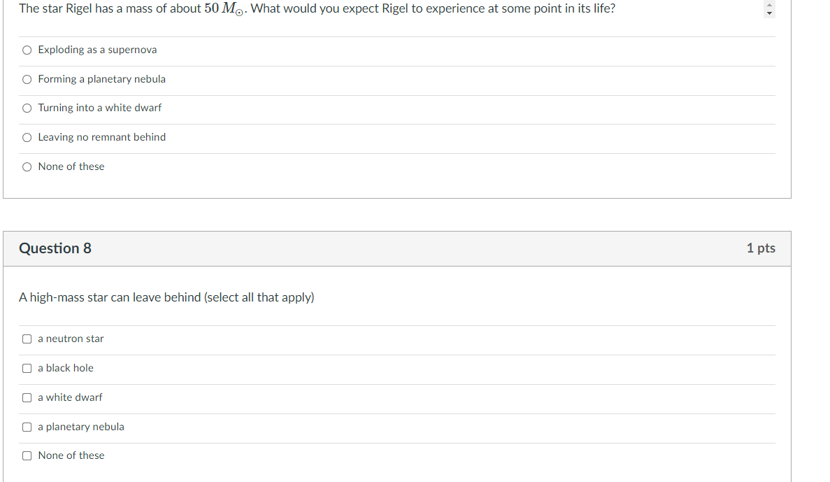 Solved The star Rigel has a mass of about 50 M. What would | Chegg.com