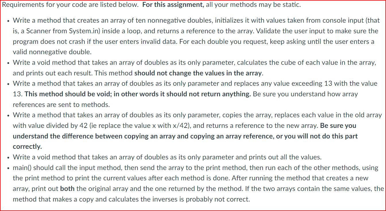 Solved Requirements for your code are listed below. For this | Chegg.com