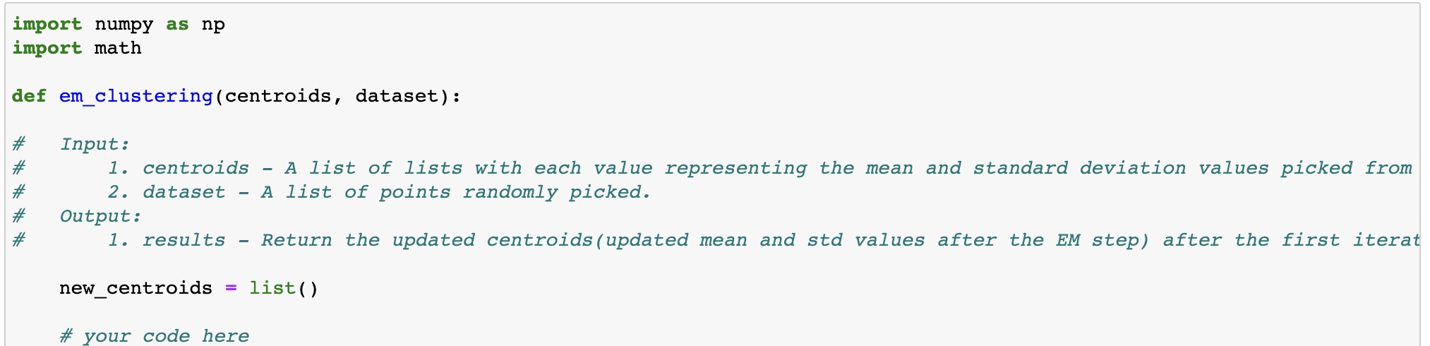 Solved A sample dataset has been provided to you in the | Chegg.com