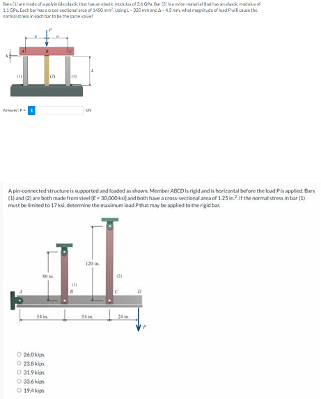 Solved Bars (1) emadel a polyimide plastic that has an | Chegg.com