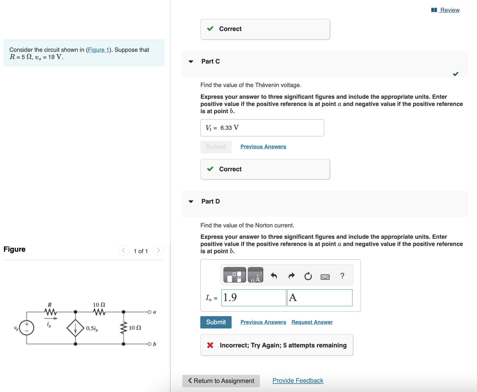 Solved 13LConsider the circuit shown in (Figure 1). ﻿Suppose | Chegg.com
