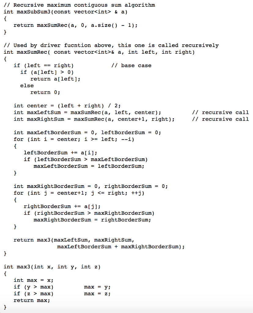 Solved This algorithm takes in a sequence of | Chegg.com