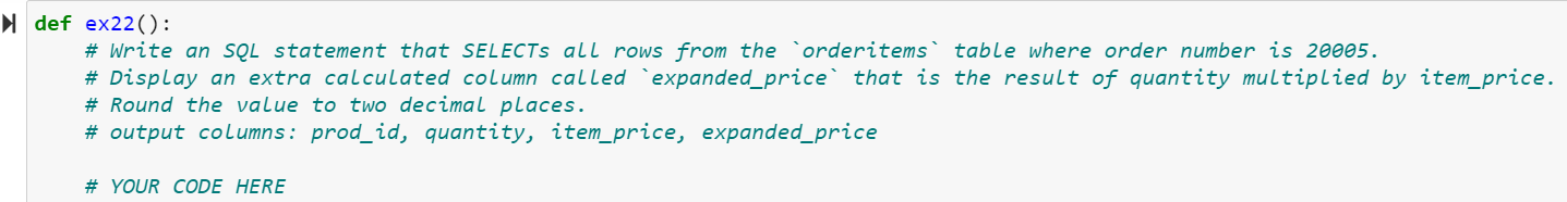 Solved Def Ex20 Write An Sql Statement That Selects All 