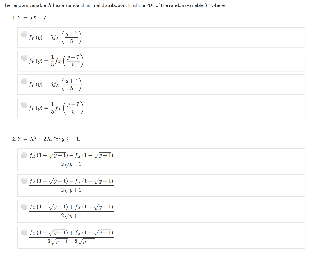 Solved The random variable X has a standard normal | Chegg.com