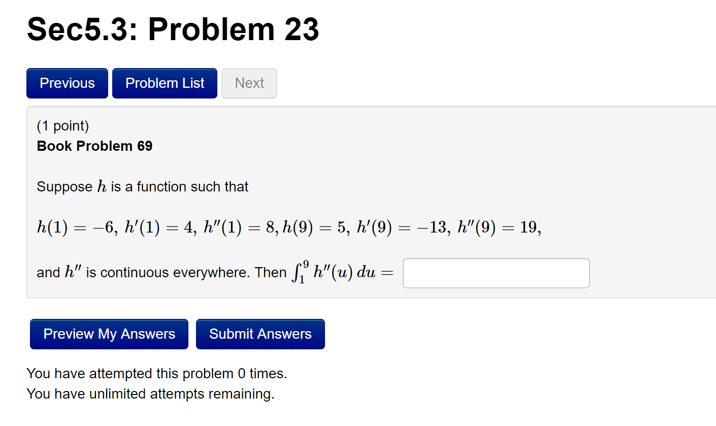 Solved Sec5.3: Problem 23 Previous Problem List Next (1 | Chegg.com