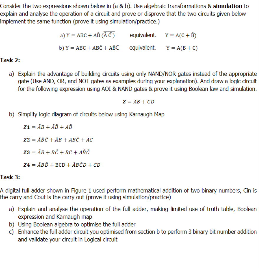 Solved Consider the two expressions shown below in (a \& b). | Chegg.com