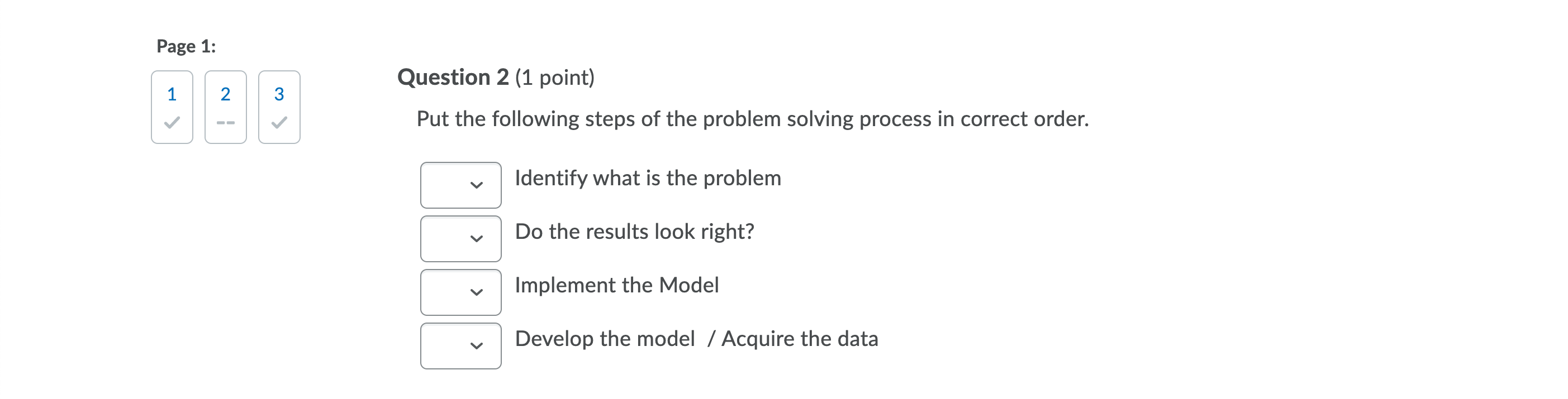 Solved Put The Following Steps Of The Problem Solving Chegg