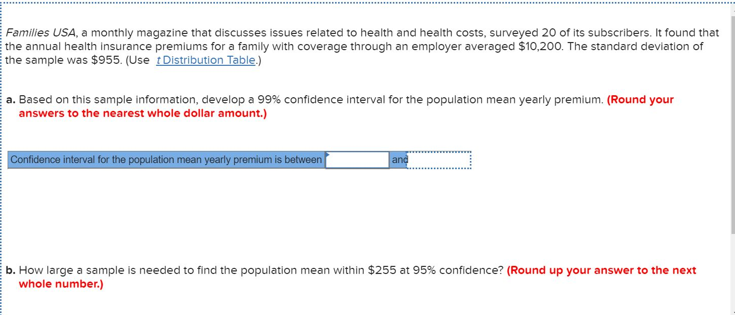 Solved Families USA, a monthly magazine that discusses | Chegg.com