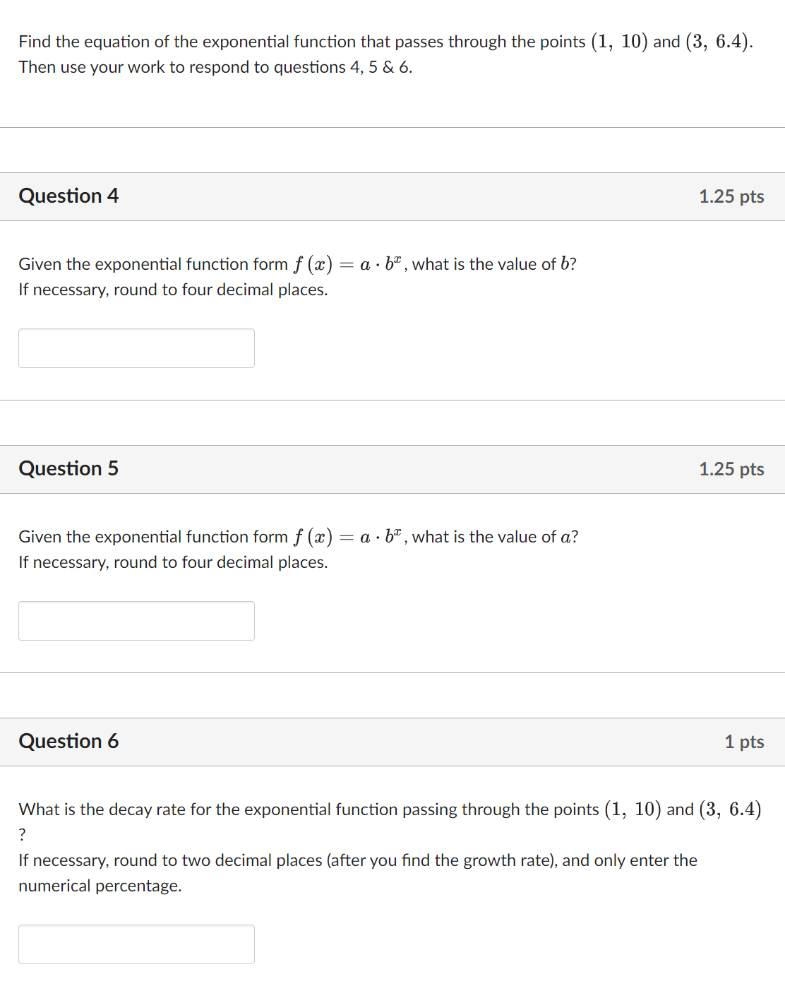 Solved Find the equation of the exponential function that | Chegg.com