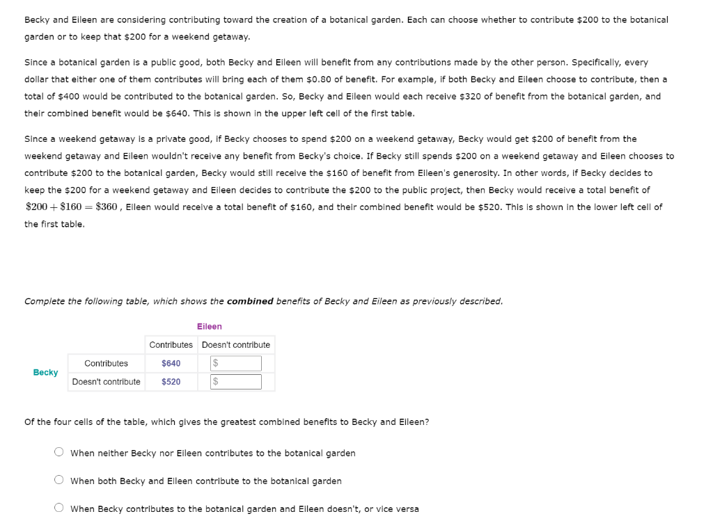 Solved Drop Down Options: 1. Contribute or not contribute 2. | Chegg.com