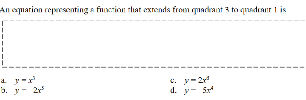 Solved An equation representing a function that extends from | Chegg.com