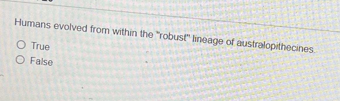 Solved You are studying how tools have evolved through | Chegg.com