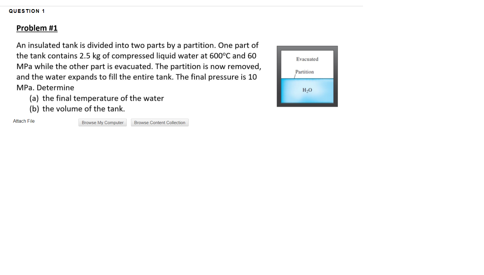 Solved QUESTION 1 Problem #1 Evacuated Partition An | Chegg.com