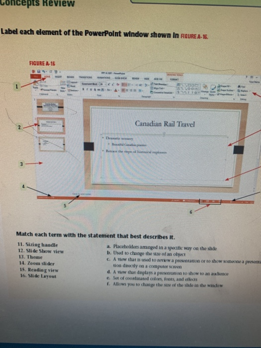 Solved Concepts Review Label each element of the PowerPolnt | Chegg.com