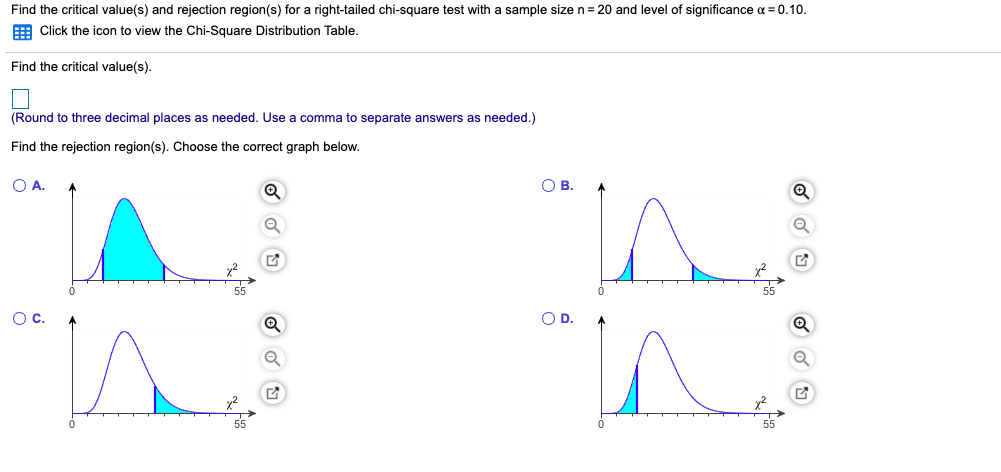 Solved Find the critical value(s) and rejection region(s) | Chegg.com
