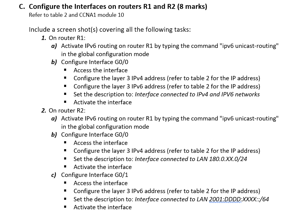 Configuration Configure your network as shown in | Chegg.com