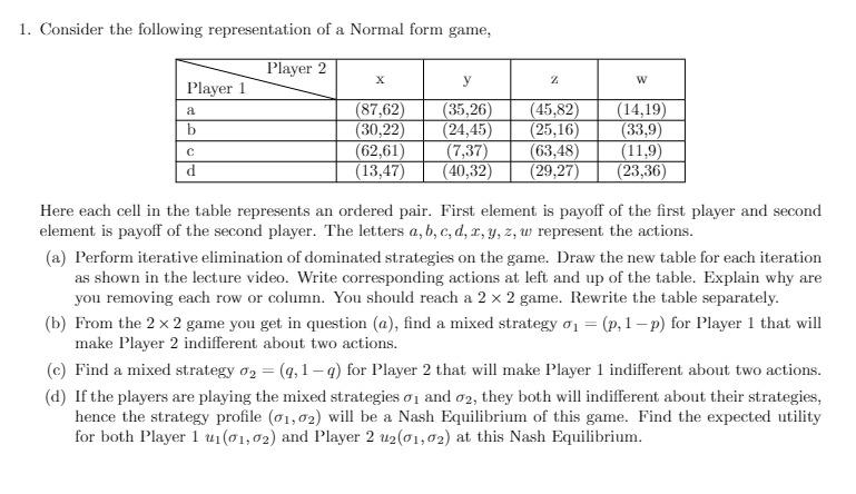 Solved 1. Consider the following representation of a Normal | Chegg.com