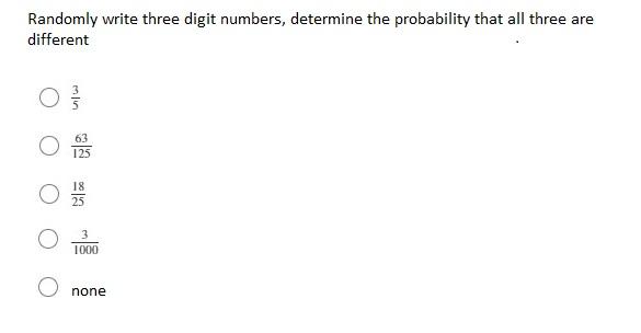 Solved Randomly write three digit numbers, determine the | Chegg.com