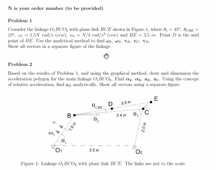 Solved N is your order number (to be provided) Problem 1 | Chegg.com