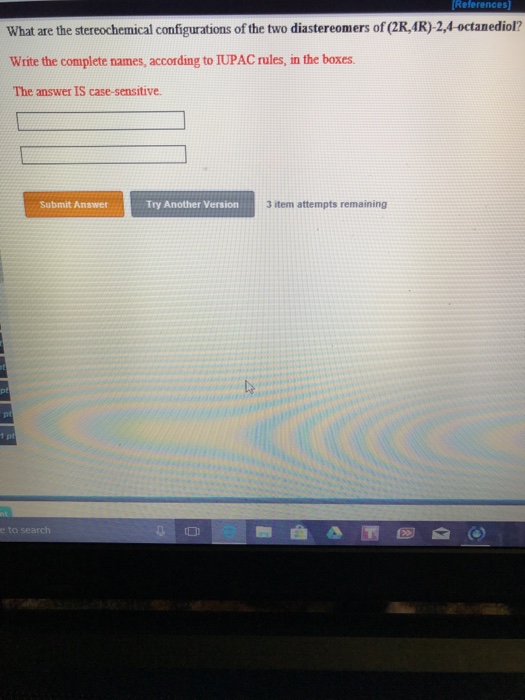 Solved References What are the stereochemical configurations | Chegg.com