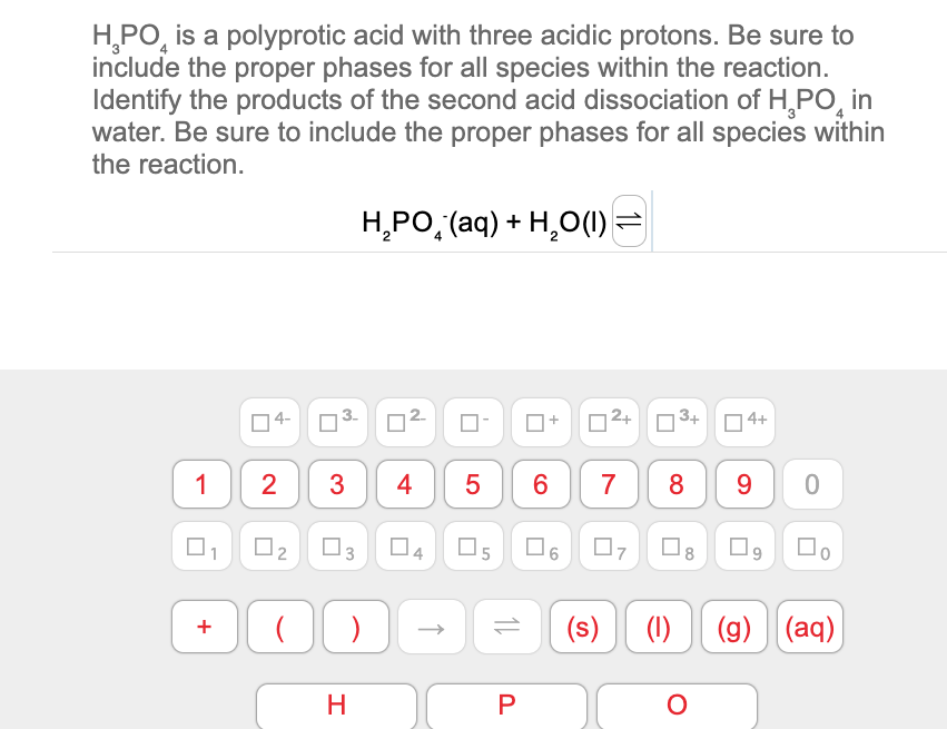 Solved H3PO4 is a polyprotic acid with three acidic protons. | Chegg.com