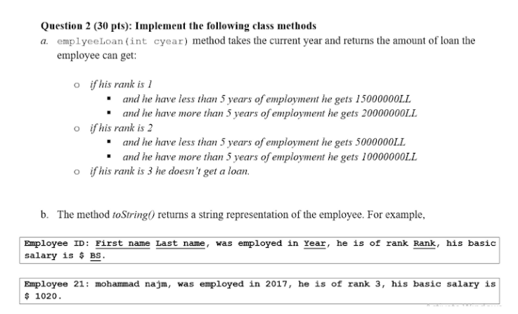 Sales Person id: an integer to identify each staff. • | Chegg.com