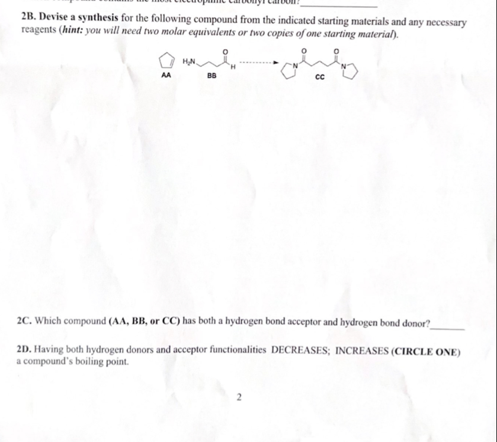 Solved Devise the synthesis and solve the following problems | Chegg.com