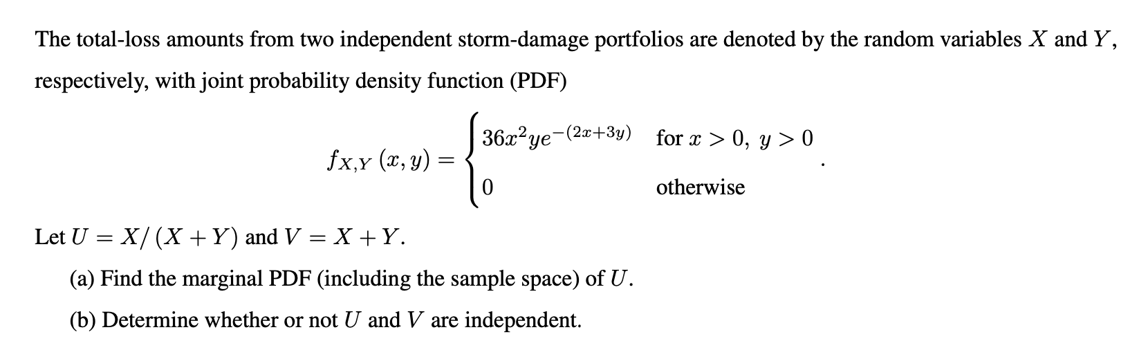 Solved This is a question from Mathematics of Risk, related | Chegg.com