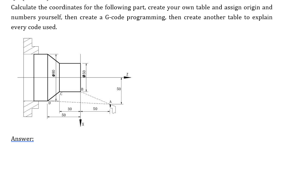 Solved Calculate the coordinates for the following part, | Chegg.com