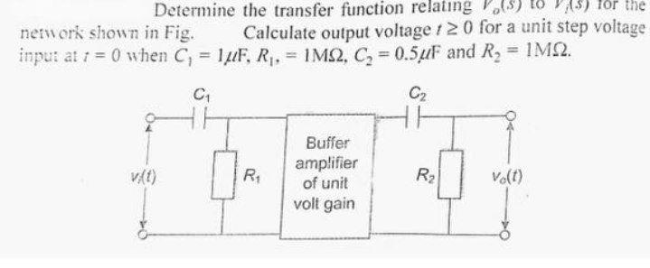Solved Determine the transfer function relating to 3) 1or | Chegg.com