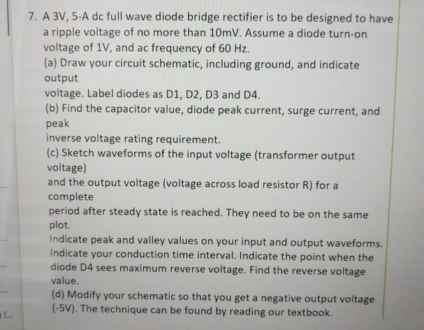 1. Using the piecewise linear l-V approximation, find | Chegg.com