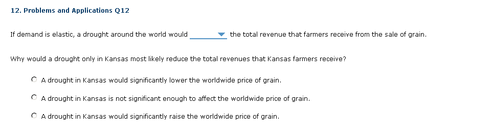 Solved 12. Problems and Applications Q12 If demand is | Chegg.com