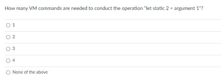 Solved How many VM commands are needed to conduct the | Chegg.com