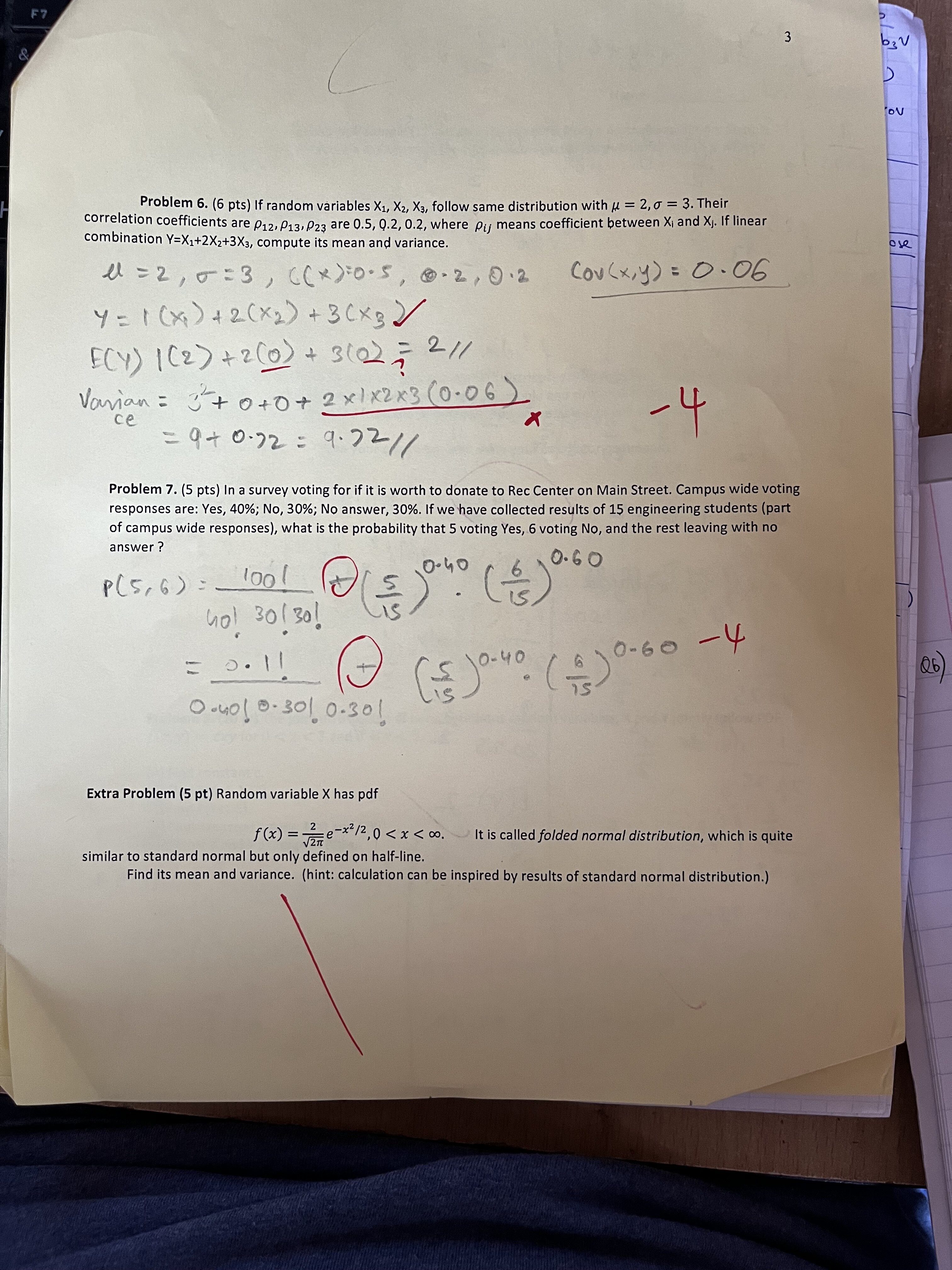 Solved Problem 6. (6 pts) If random variables X1,X2,X3, | Chegg.com