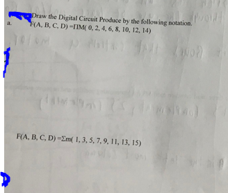 Solved T. Draw the Digital Circuit Produce by the following | Chegg.com