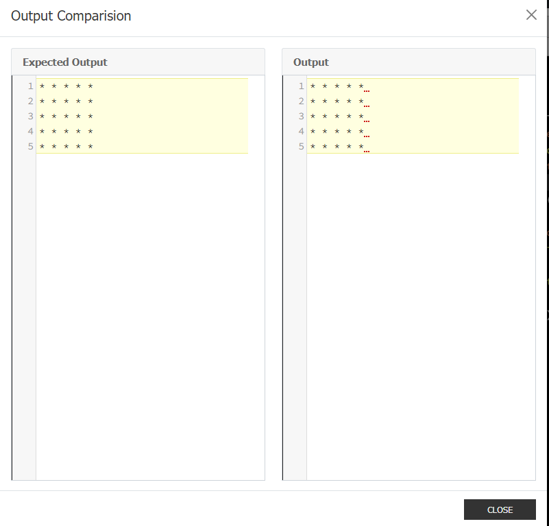 Solved Given an integer N, display the Square Star pattern | Chegg.com