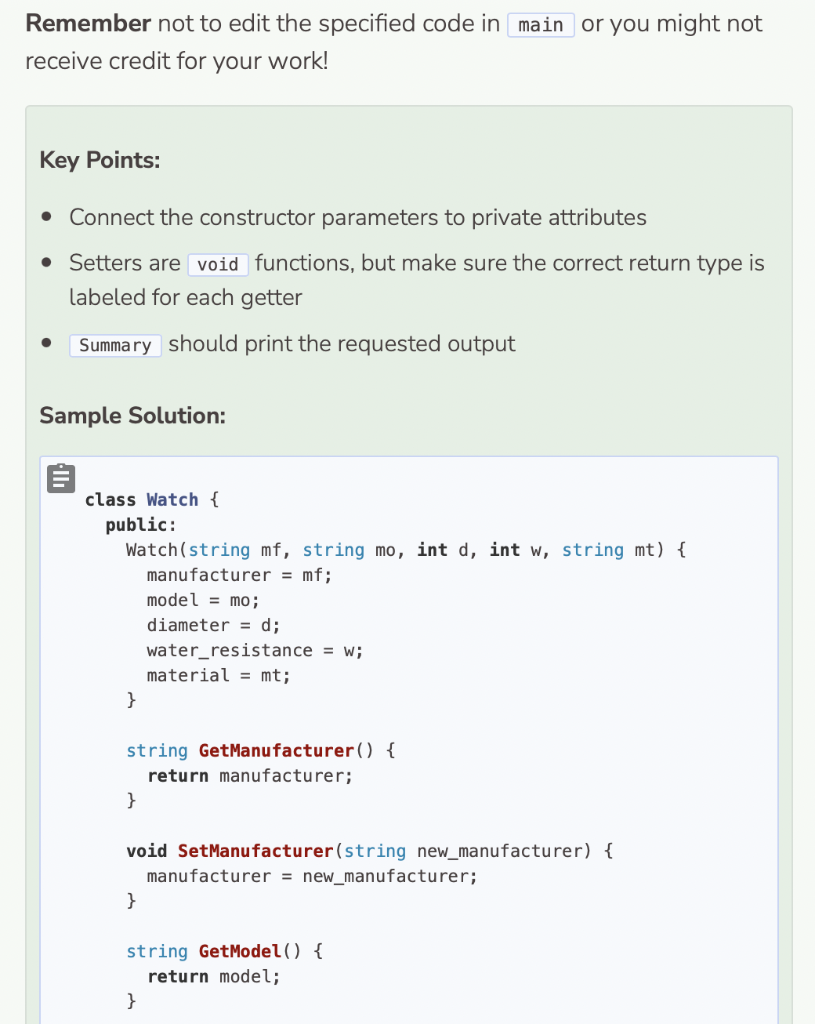 Encapsulation Exercise 2 Create The Watch Class