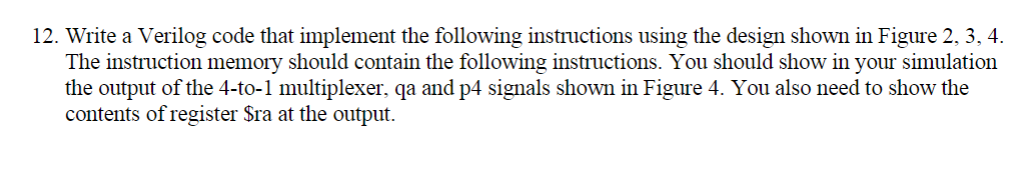 12. Write a Verilog code that implement the following | Chegg.com